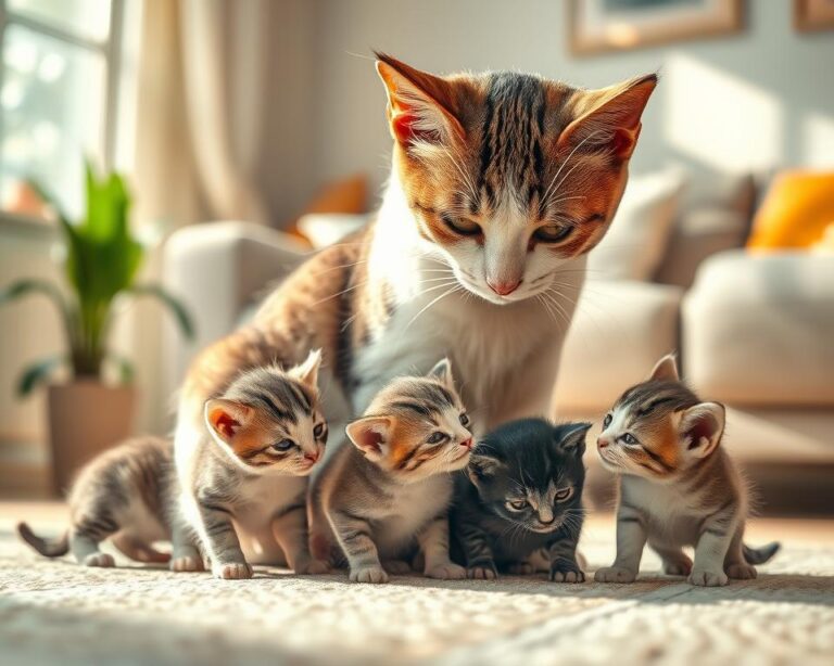 A Mother Cat and Her Kittens: The Ways in Which a Mother Cat Cares for ...