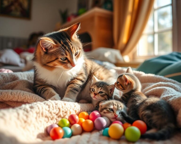 A Mother Cat and Her Kittens: The Ways in Which a Mother Cat Cares for ...