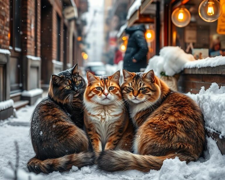 The Actions That Street Cats Do to Survive the Winter